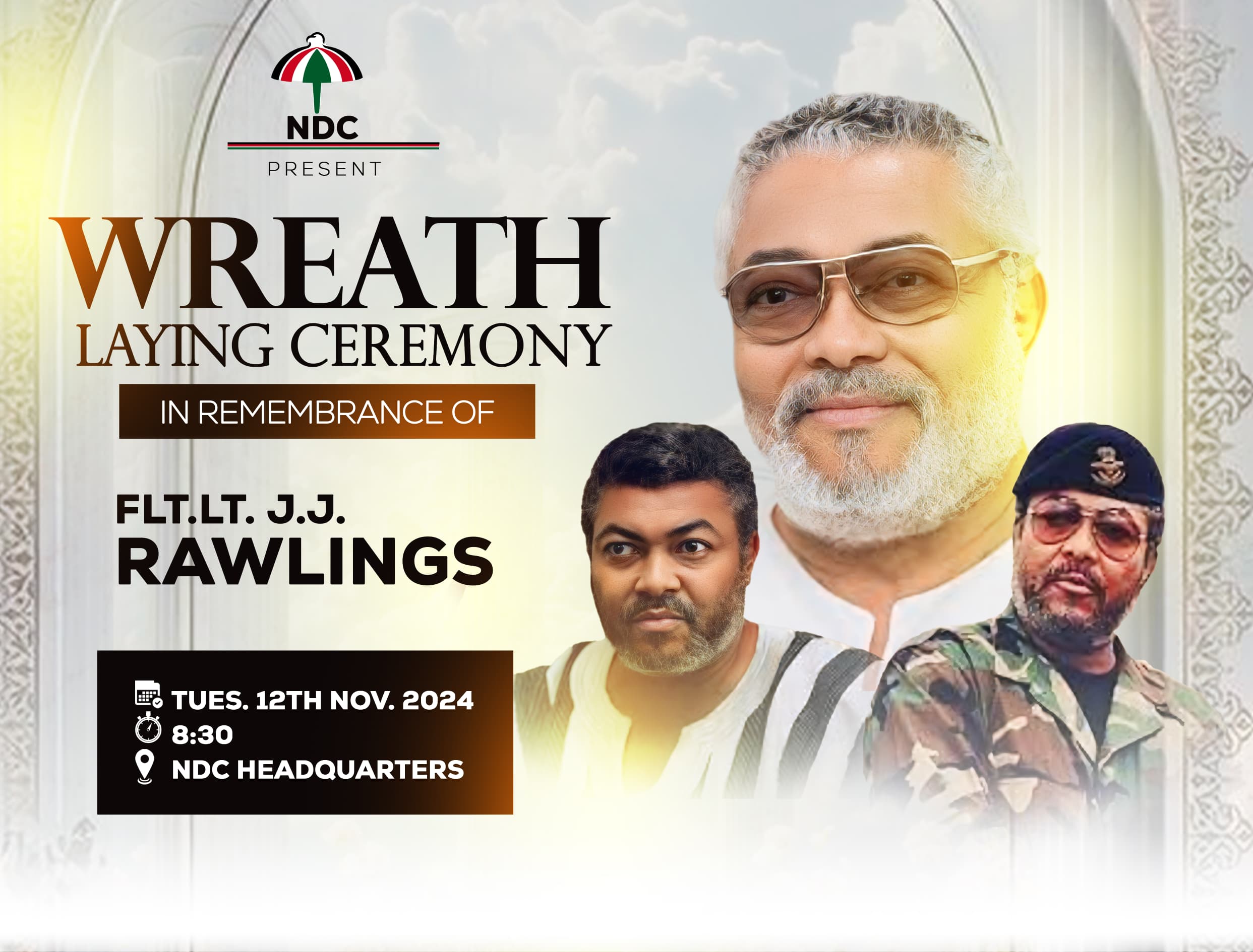JUST IN : Wreath-Laying Ceremony for Late President Rawlings