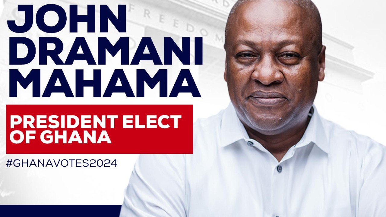 Ghanaian celebrities celebrate John Mahama’s victory