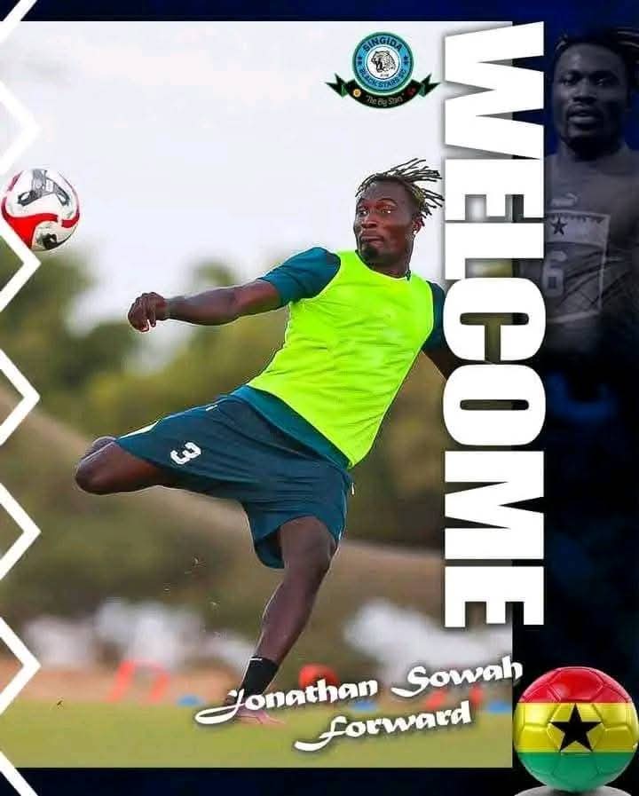 Jonathan Sowah joins Singida Black Stars