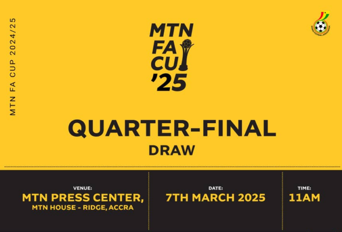MTN FA Cup Quarter-Final Draw Set for March 7 at MTN House