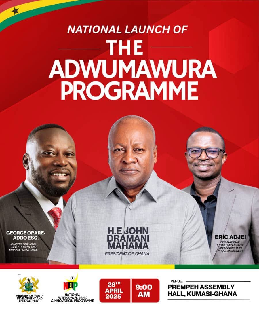 Mahama Unveils Adwumawura Today to Fight Youth Unemployment » Max TV