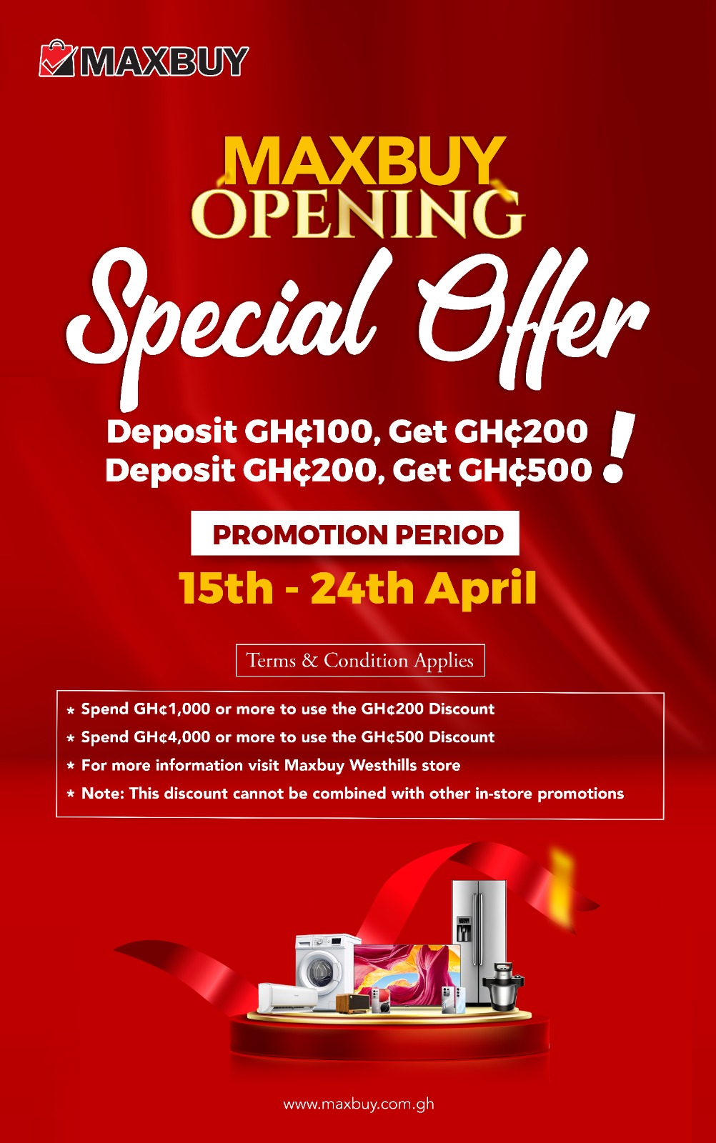 Maxbuy Westhills Promo: Big Savings with Small Deposits