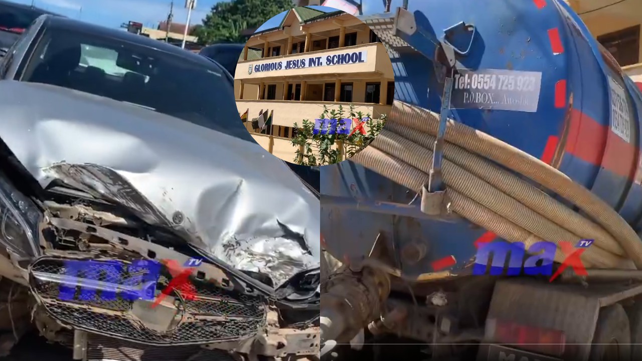 Septic tanker rams into Sowutuom school