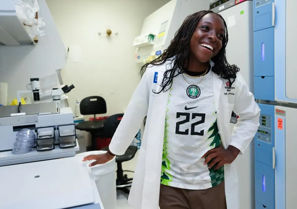 Michelle Alozie: Champion in sports, genius in science